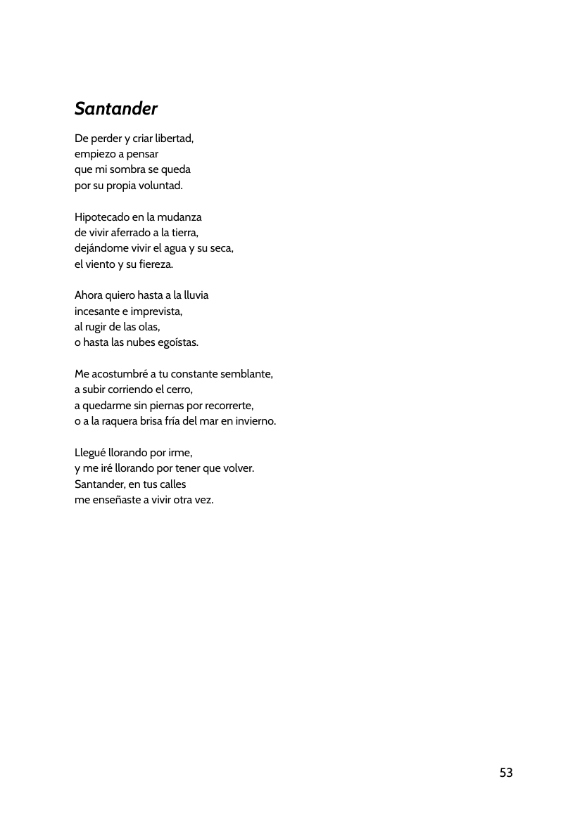 Estudiante Matías Araya ganó premio de poesía durante intercambio en la Universidad de Cantabria ...